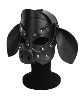 Pig Mask Faux Leather - Fetish-Pets-Store - der Petplay Shop | Human ...