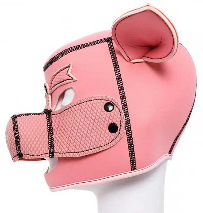 Pig Mask Neoprene - Fetish-Pets-Store - der Petplay Shop | Human Pet ...